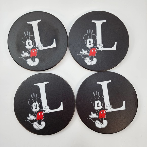 Zrike | Dining | Disneys Mickey Mouse Coasters Set Of Four L Nib | Poshmark